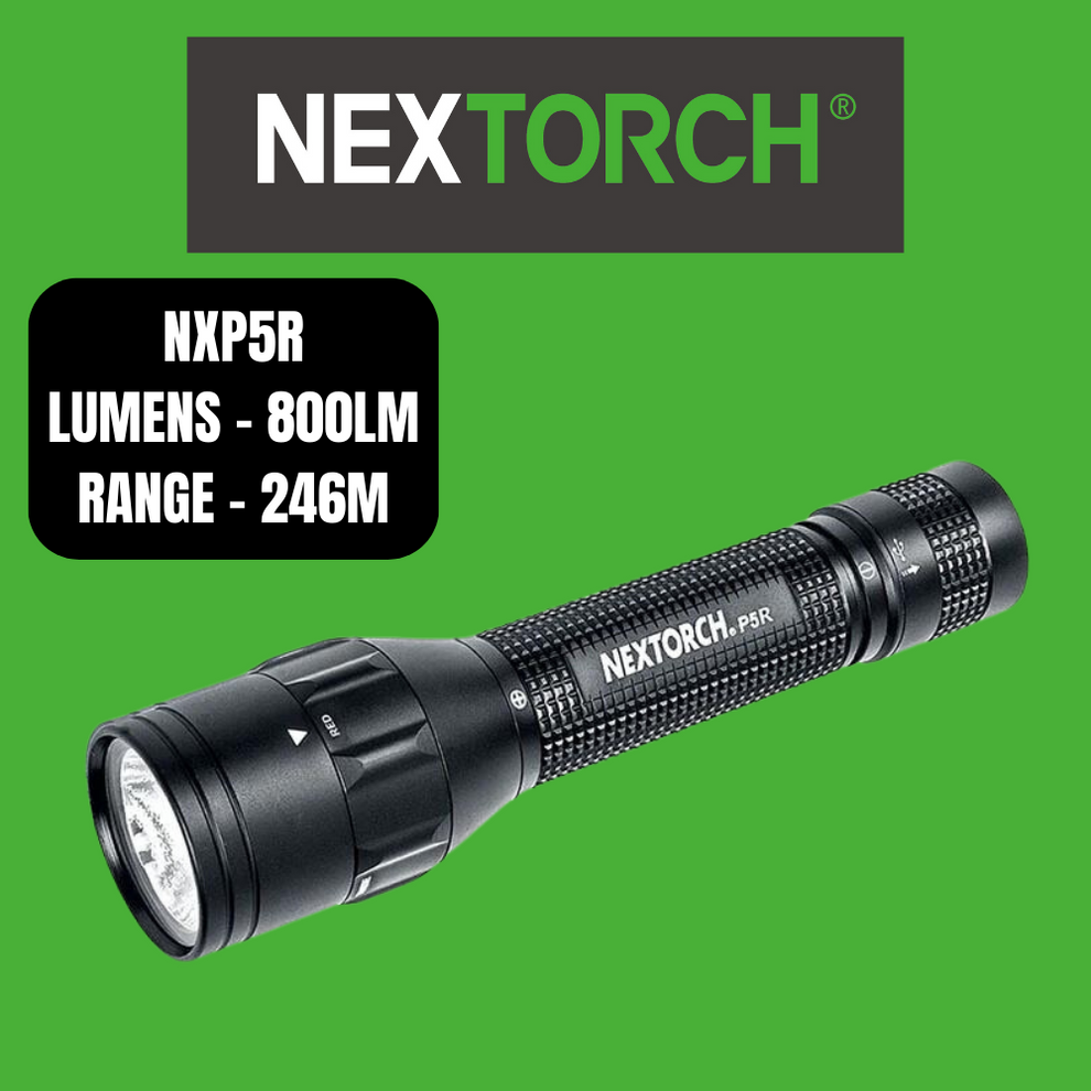 Nextorch Dual-Light Torch, White/Red Light, 360 Rotation – Nextorch ...