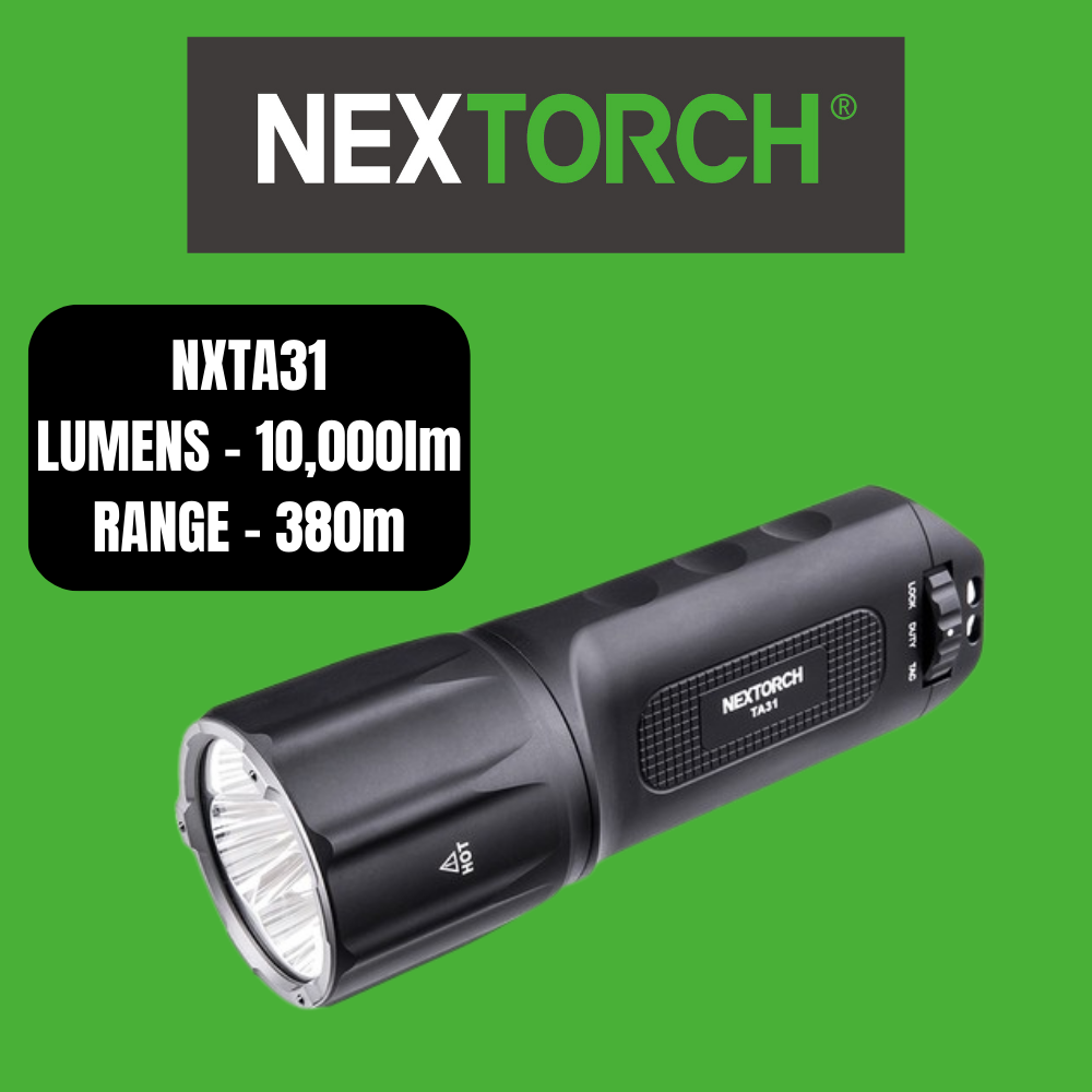 Nextorch TA31 Tactical Flashlight – 10,000 Lumen Smart Searchlight wit ...